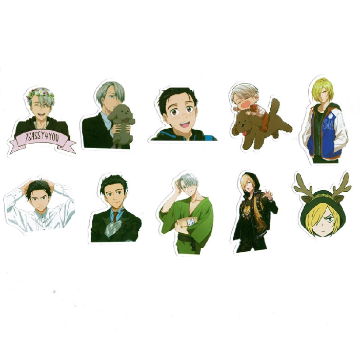 Yuri!!! On Ice Sticker Pack - 10pcs